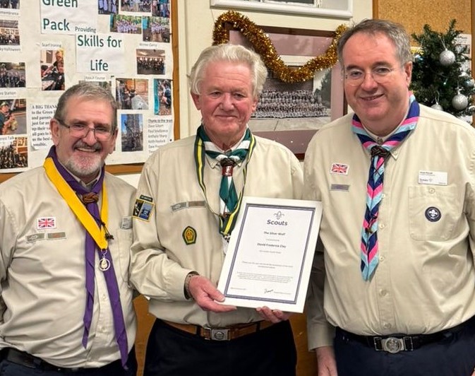 David Clay Awarded Silver Wolf | 2nd Whitton Scouts